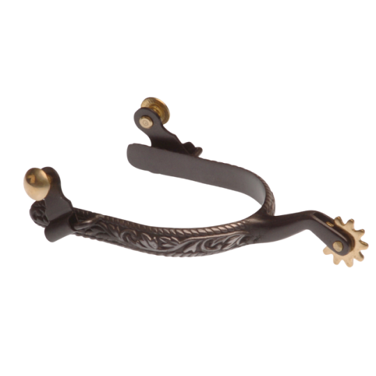 Eperons western fin fer noir